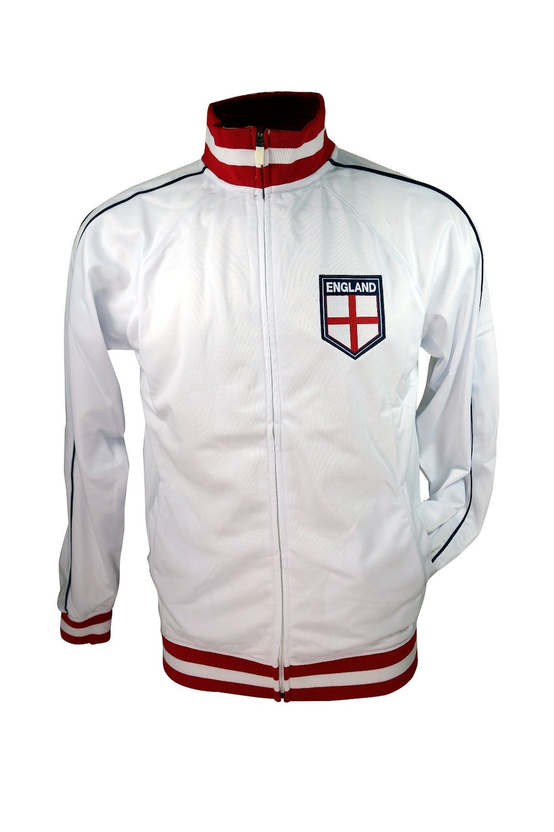 England Jacket Soccer Jacket Adult Full Zip Track Jacket A Grade Custom ...