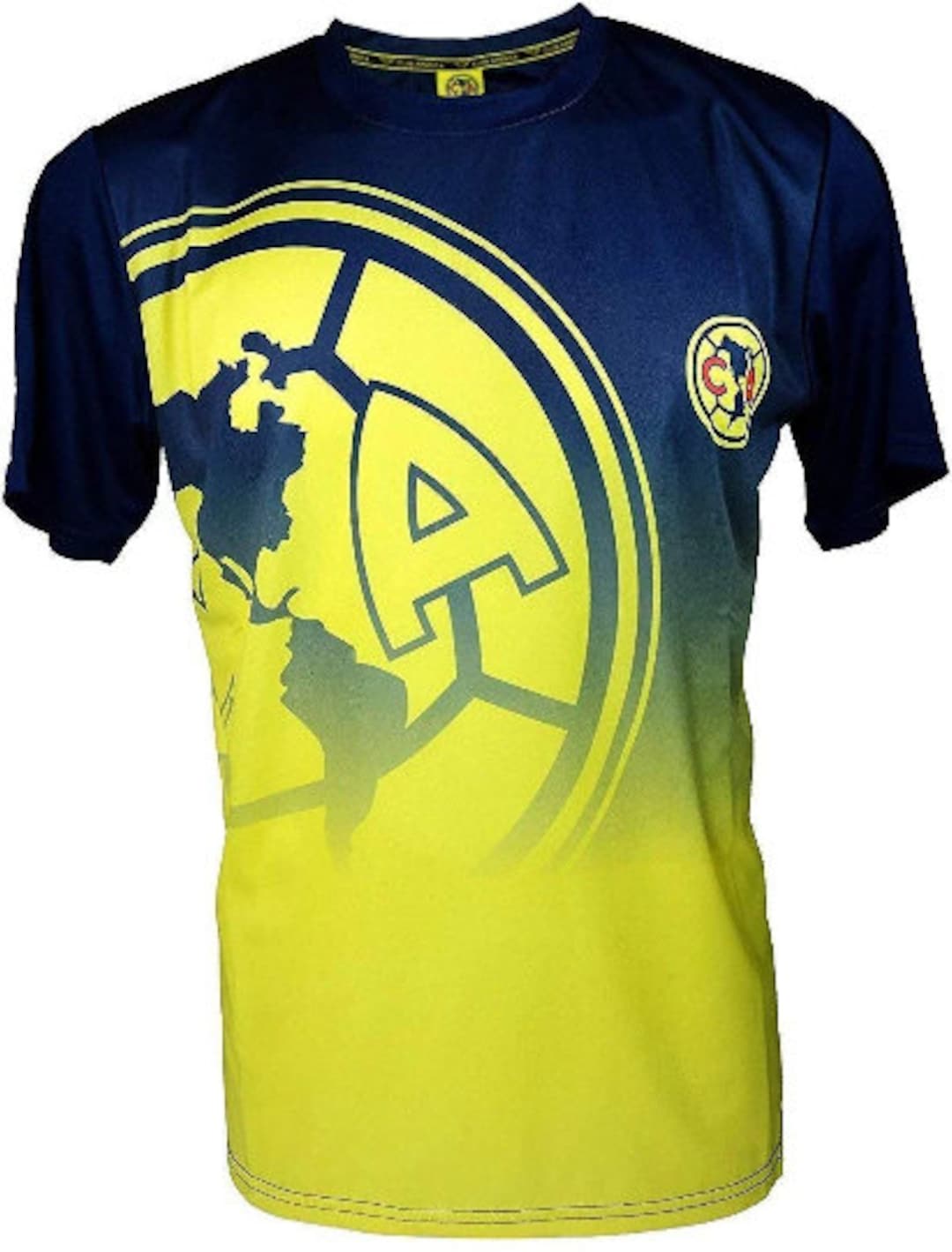 Club America Soccer Official Adult Soccer Poly Soccer Jersey Navy ...