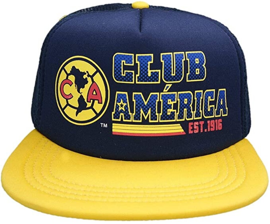CA Club America Authentic Official Licensed Soccer Cap One Size - Blue ...