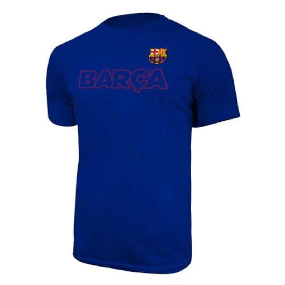 FC Barcelona Outline T-shirt - Royal Blue [custom] Name + Number - Etsy