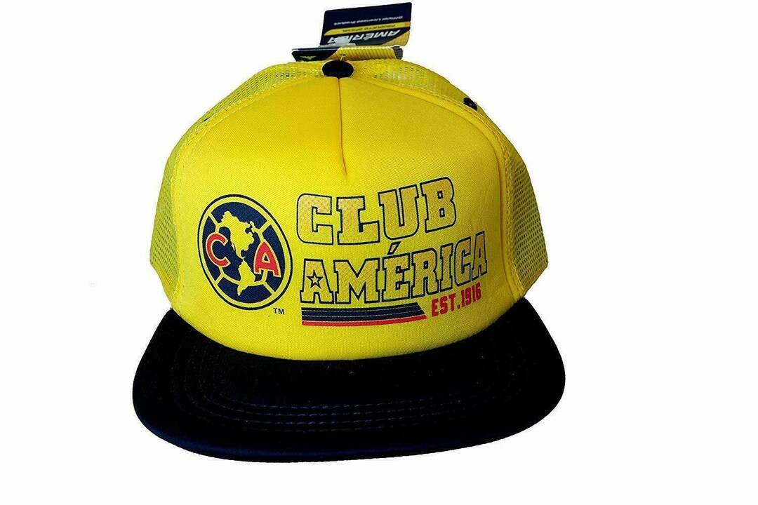 Club America Trucker Hat - Yellow - Custom Name Initials - Etsy