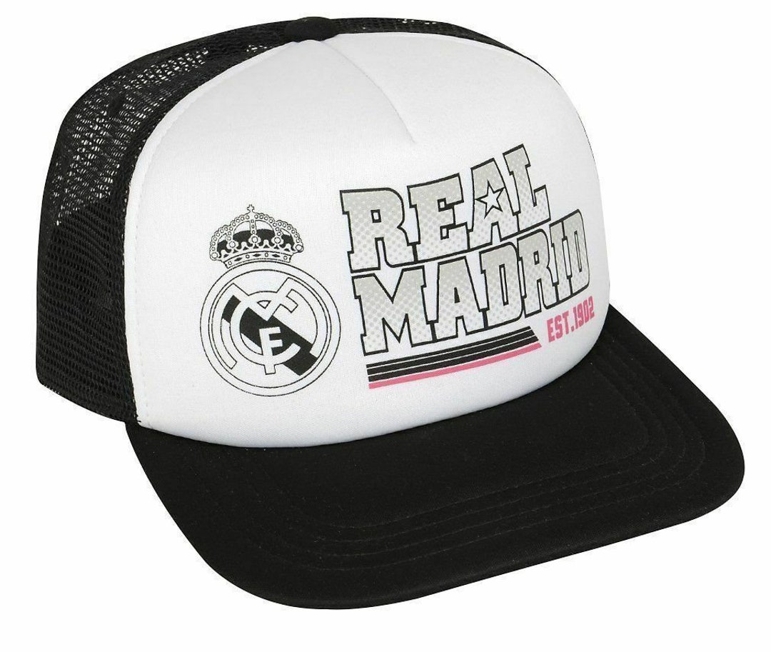 Real Madrid C.F. Authentic Official Licensed Soccer Cap - Black White ...
