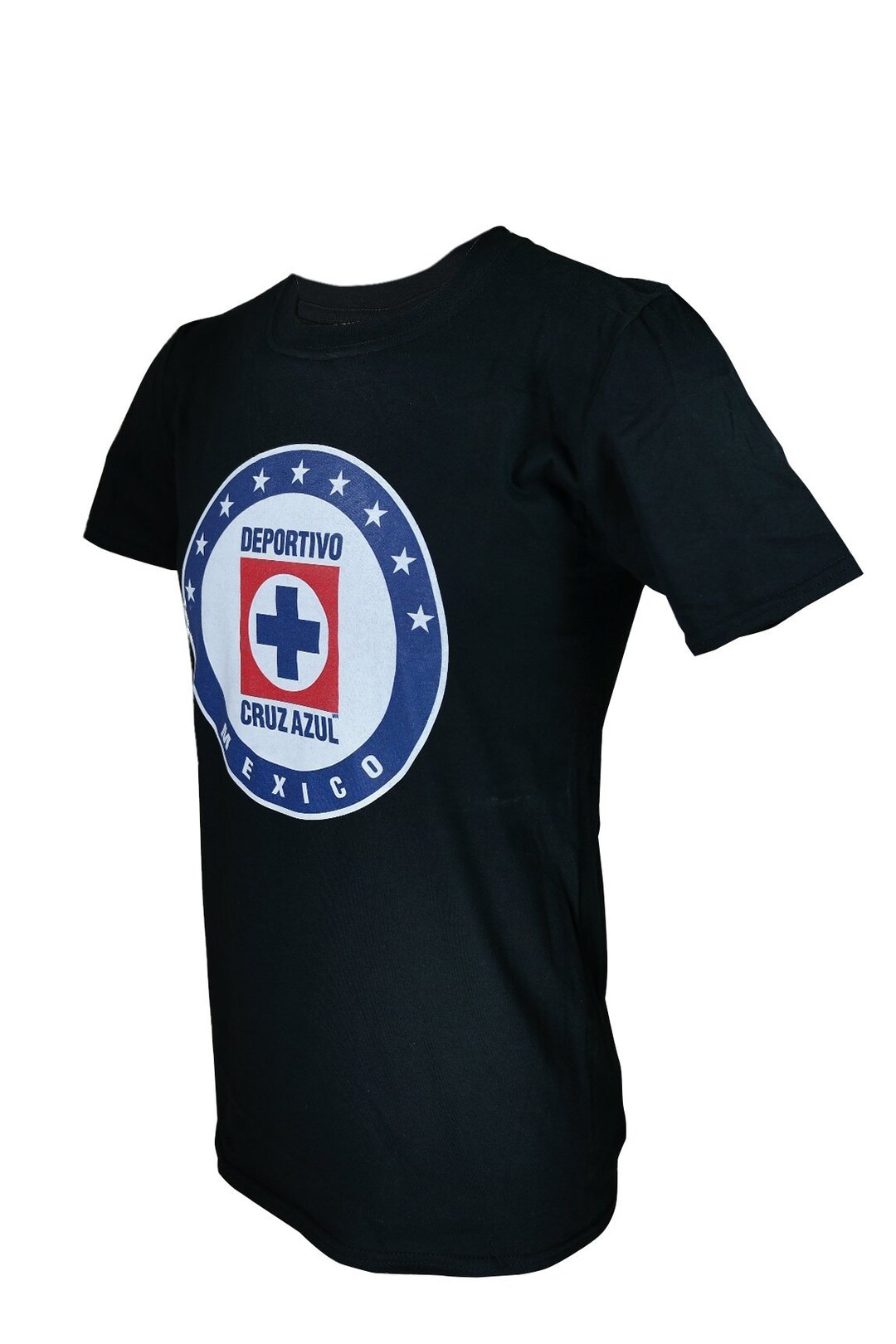 Cruz Azul Officially Licensed Soccer T-shirt Cotton Tee -04 Black Color ...