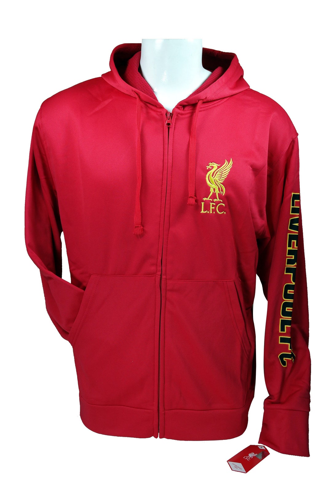 LIVERPOOL FC Limited Official Soccer Zipper Hoodie Adult (sleeve Show ...