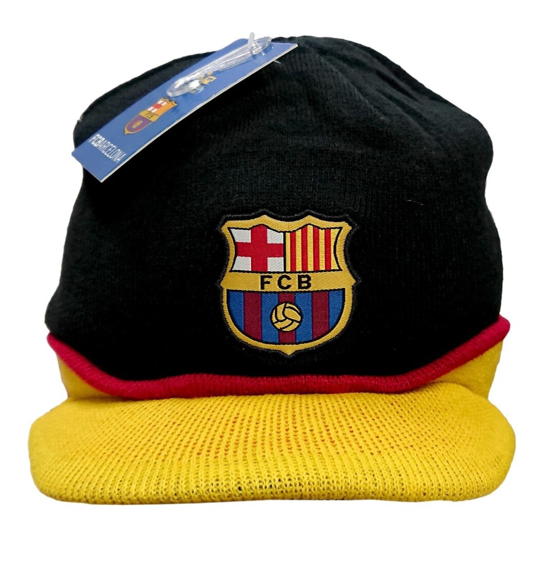 FC Barcelona Authentic Official Licensed Soccer Beanie FCB Black ...