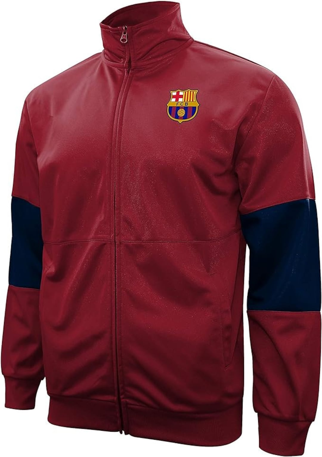 FC BARCELONA Official Licensed Adult Full Zipper Track Jacket - Red ...