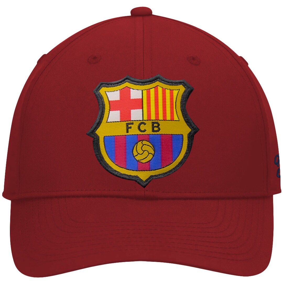 FC BARCELONA Official Licensed Soccer Cap Hat - Red With Color Logo ...