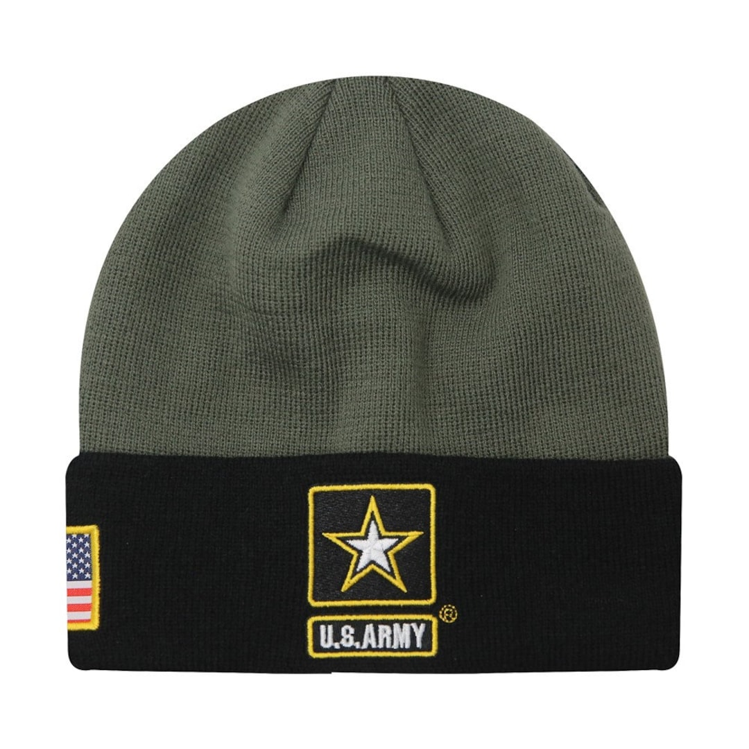 U.S. Army Unisex Adult Beanie in Black and Home Color Army Beanie - Add ...