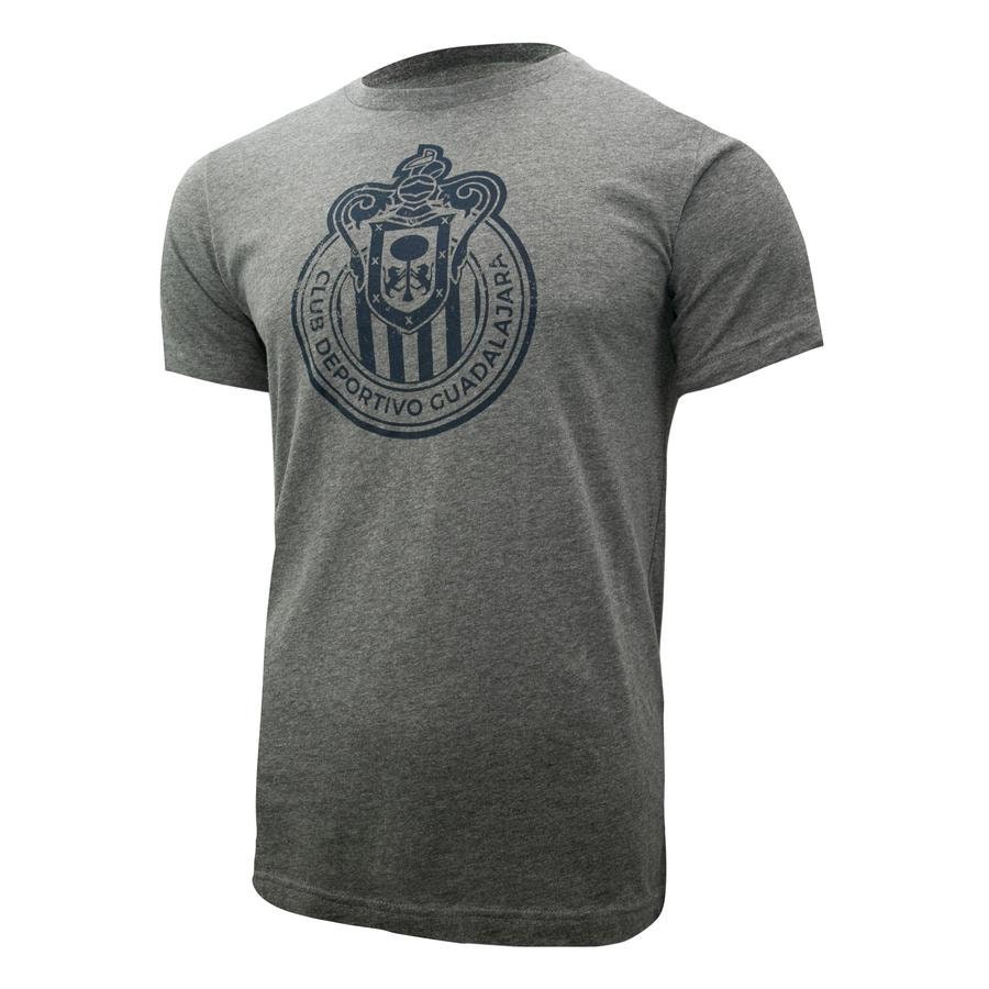 Chivas del Guadalajara Distressed Logo T-Shirt Gray | Etsy