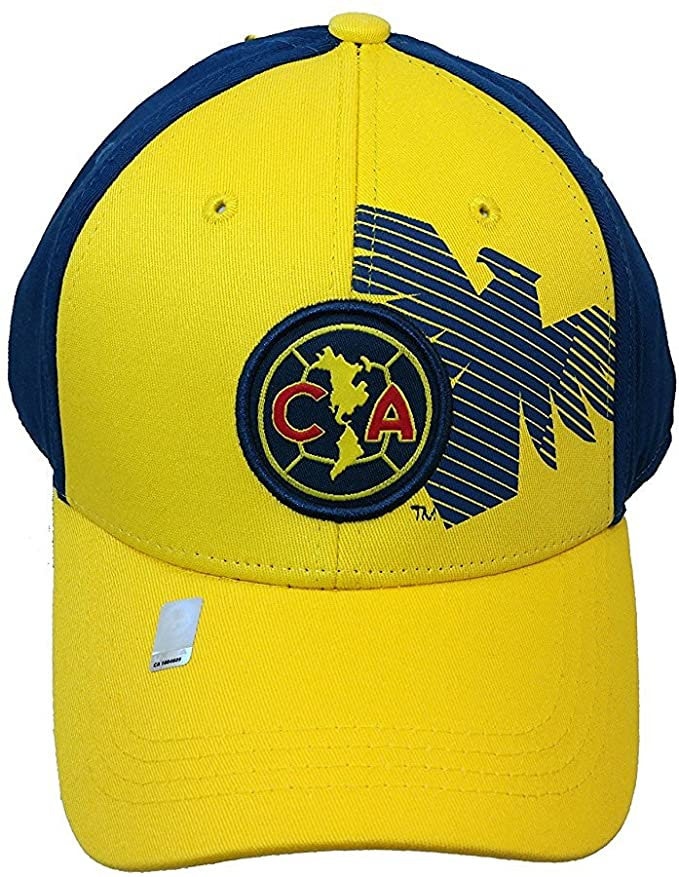 CA Club America OFFCIAL Team Logo Cap/hat - Yellow - Custom Name ...