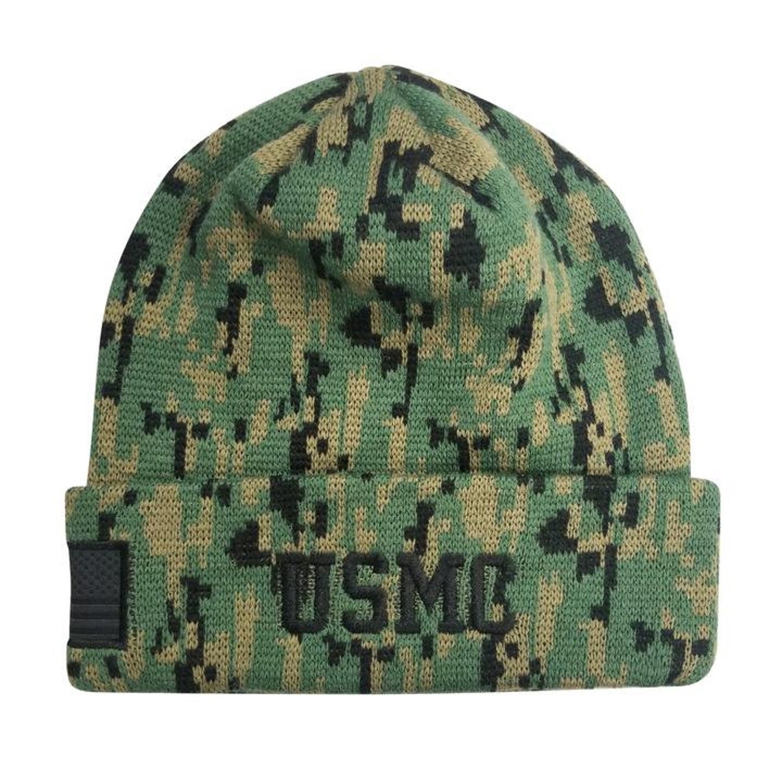 U.S. Marine Corps USMC Digital Camo Cuffed Beanie - Custom Name ...