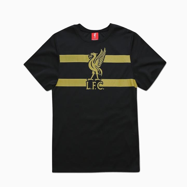 Liverpool FC Youth Printed Logo Tee Black | Etsy