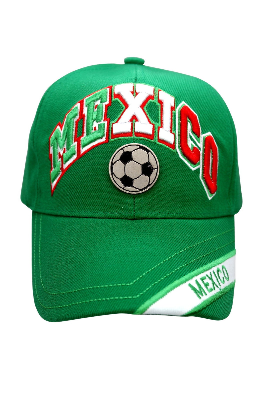Mexico Hat Cap Soccer Cap - Country 3D Embroidered Patch Logo World Cup ...