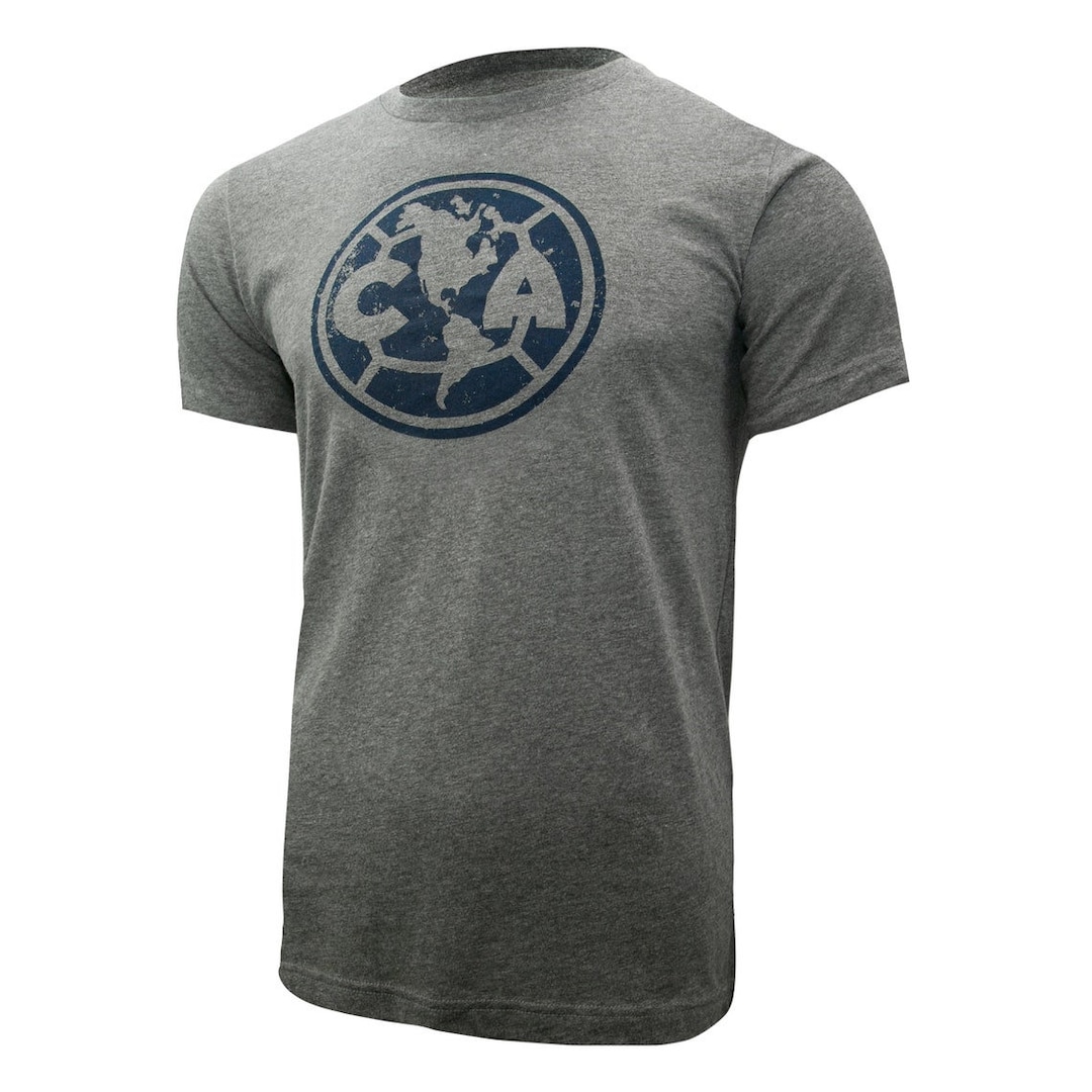 Club America Officially Licensed Soccer T-shirt Cotton Tee Logo - Grey ...