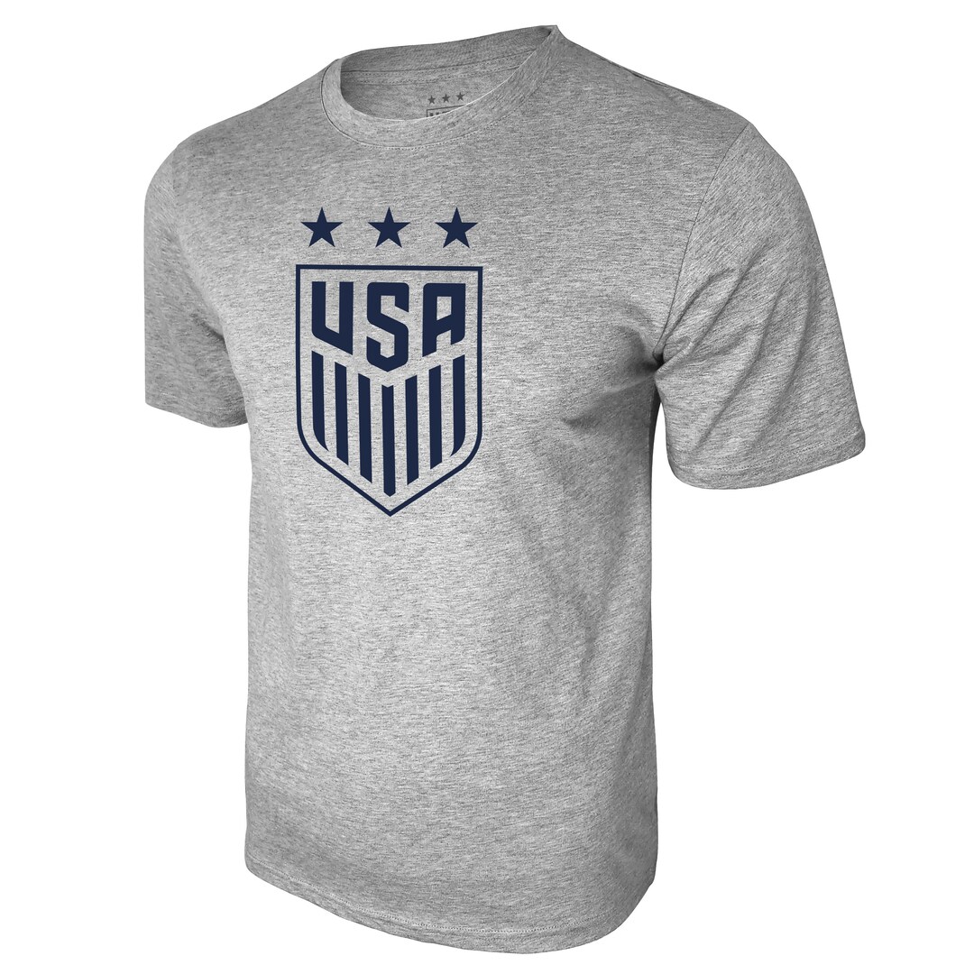 U.S. Soccer USWNT 3 Star Celebration Crest Unisex Tee Navy Logo Custom ...
