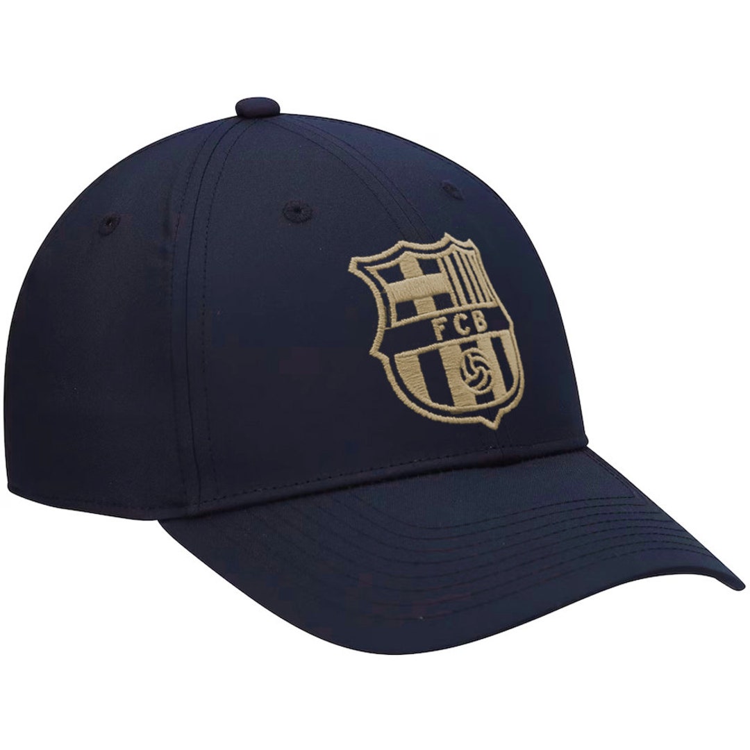 FC BARCELONA Official Licensed Soccer Cap Hat - Navy With Logo - Custom ...