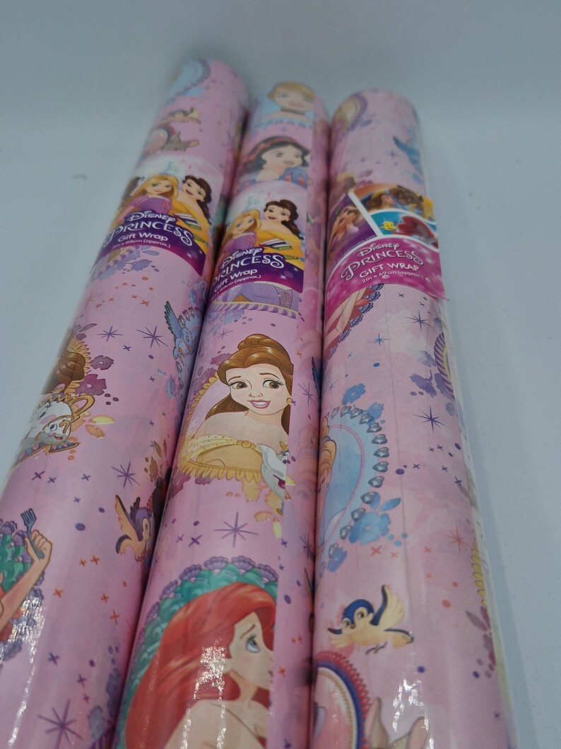 3x2m (6m) Disney Princess Wrapping Paper Roll - Etsy