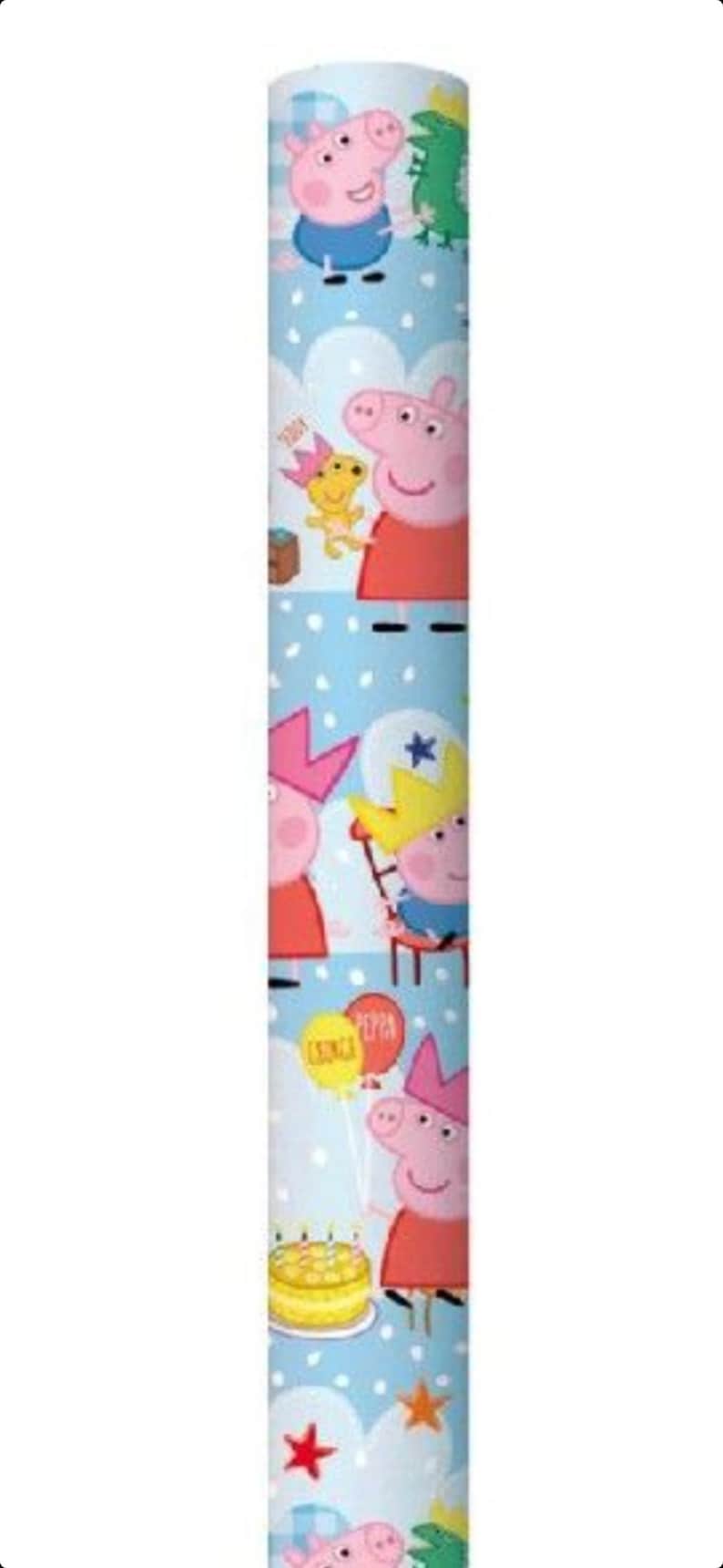 12m (6x2m) Peppa Pig Wrapping Paper Roll - Etsy