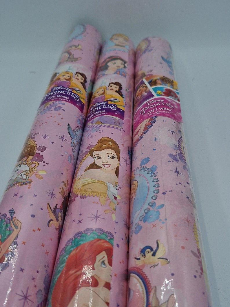 3x2m (6m) Disney Princess Wrapping Paper Roll - Etsy