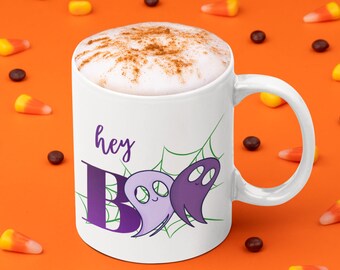 Hey Boo Coffee Mug - Etsy