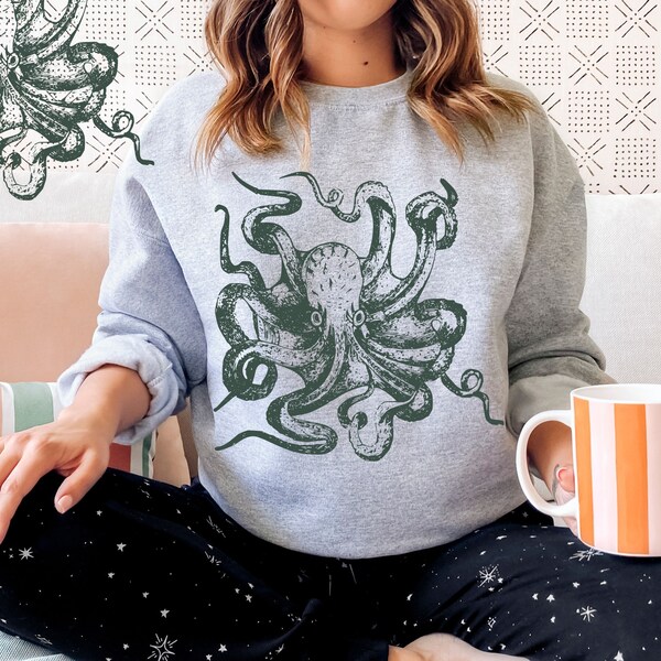 Octopus Sweater - Etsy