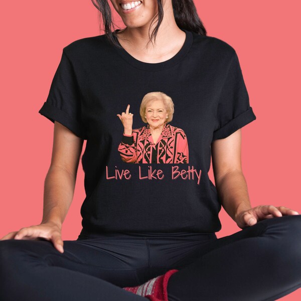 Betty White Middle Finger Png - Etsy
