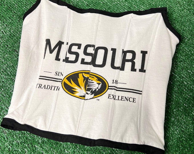 White Mizzou Corset Top - Etsy