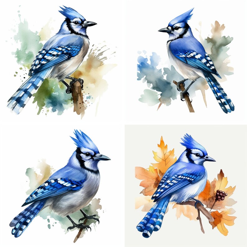 Watercolor Birds Clip Art, Tiny Colorful Birds Clipart, Bird Png ...