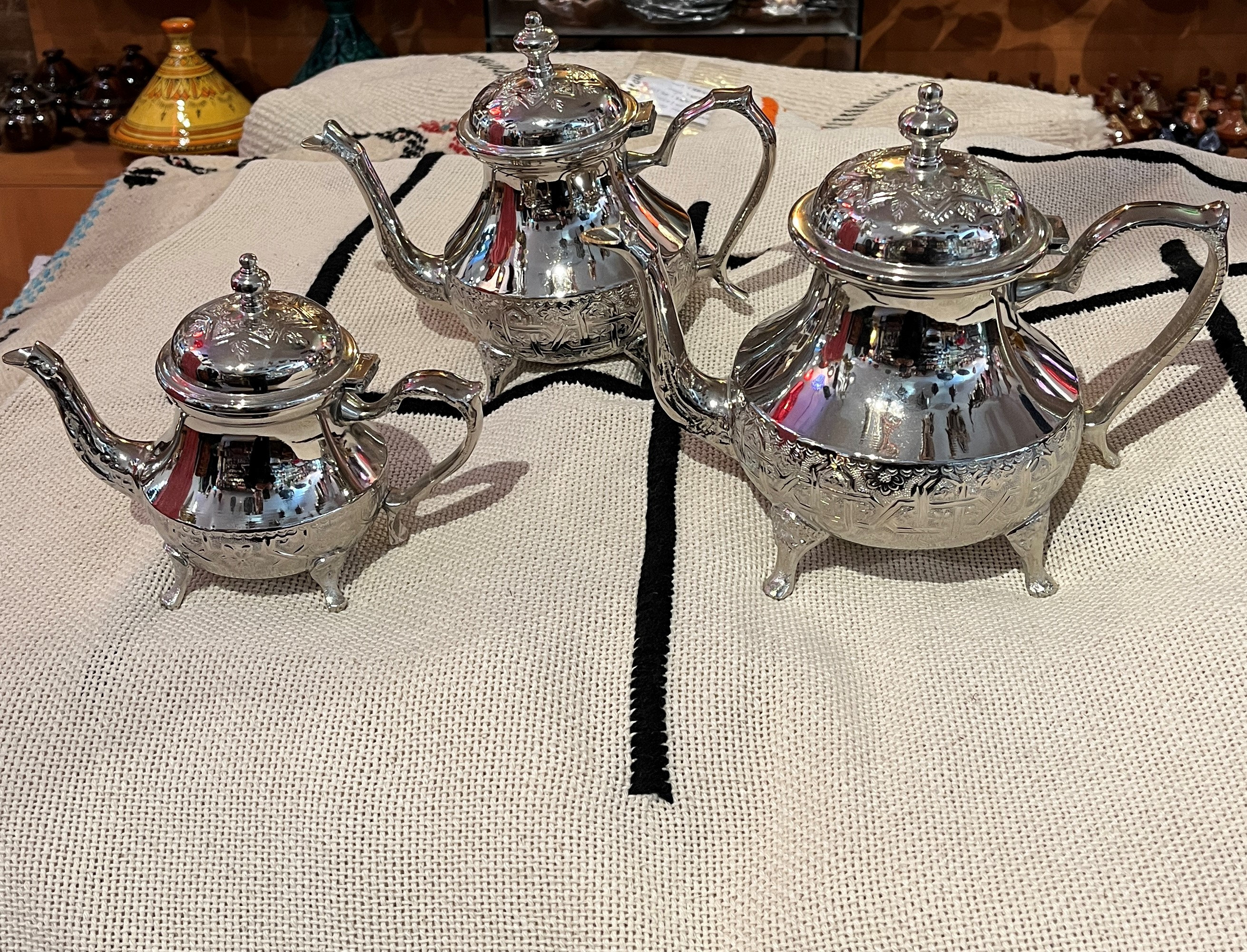 Moroccan Teapot, Moroccan Silver Teapot, Moroccan Serving Teapot for ...