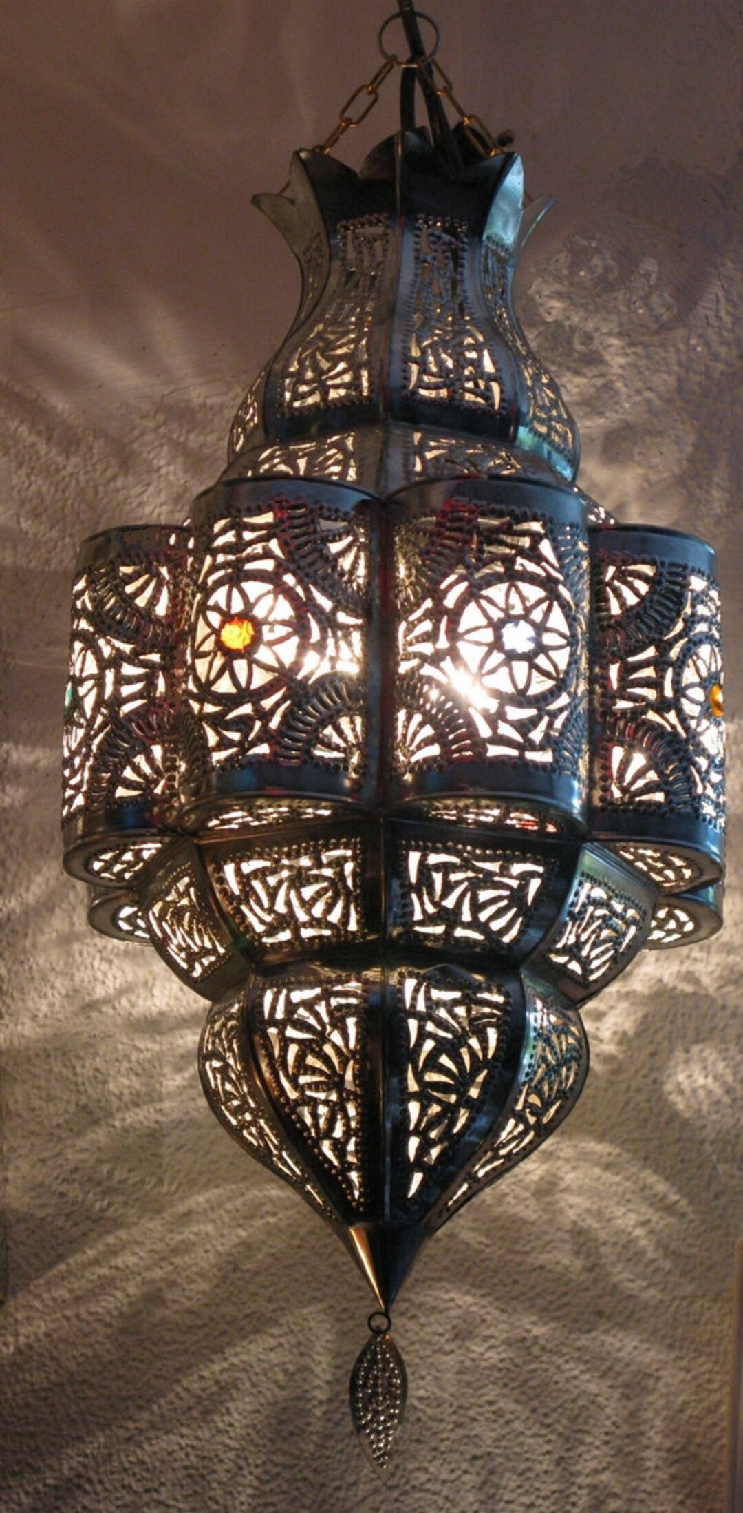 Moroccan Silver Lantern-moroccan Silver Pendant Light moroccan Lighting ...