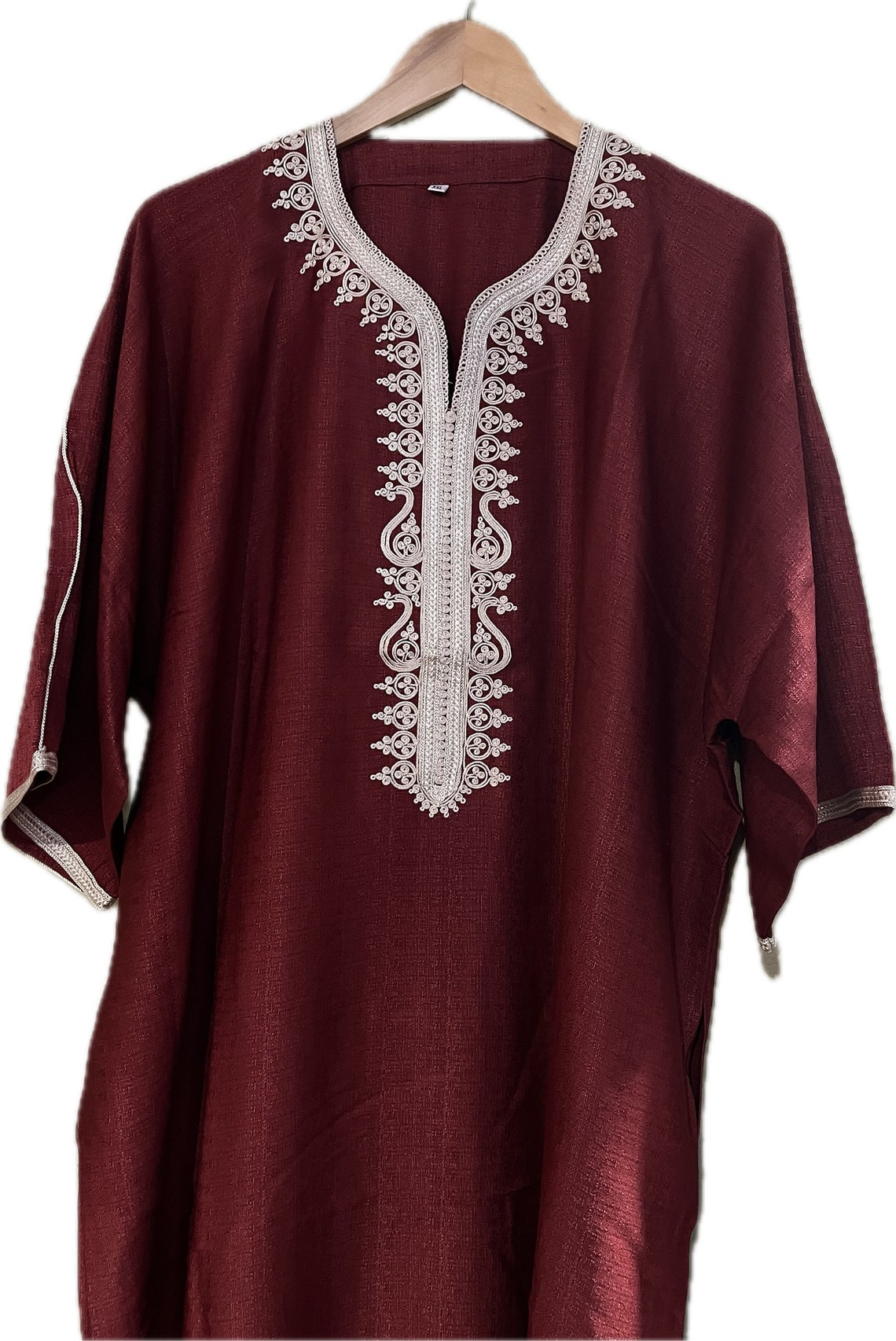 Red Kaftan Men, Kaftan Red Moroccan, Men's Red Kaftan, Red Kaftan for ...