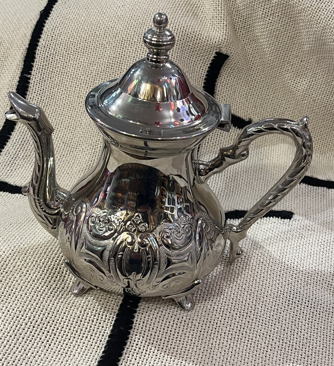Moroccan Luxury Teapot, Handmade High Quality Silver Teapot, Moroccan ...