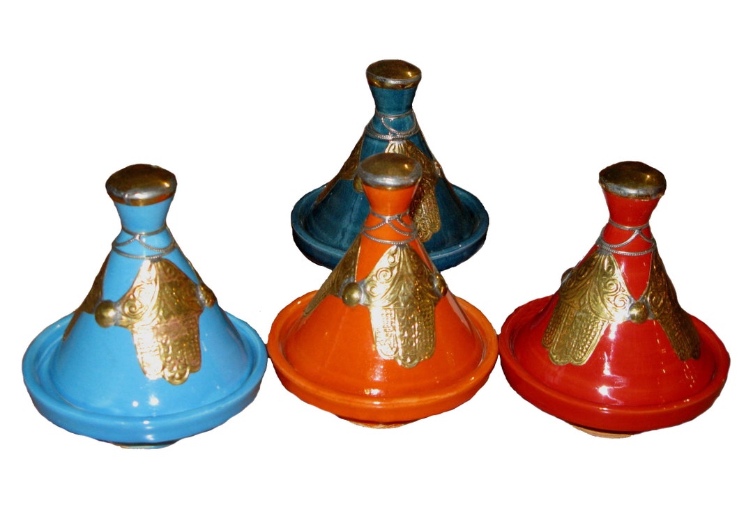 Mini Tagine, Moroccan Serving Tagine, Moroccan Serving Tagine Hamsa ...