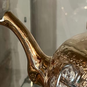Two Tone Silver Gold Moroccan Teapot, Moroccan Silver Gold Teapot - Etsy
