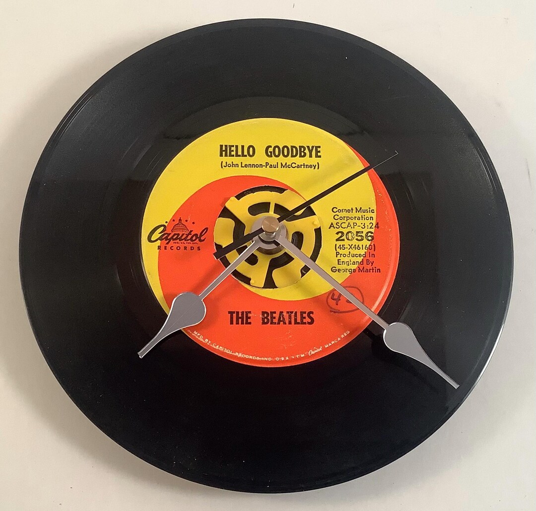 Beatles “hello Goodbye” 45 Record Clock - Etsy