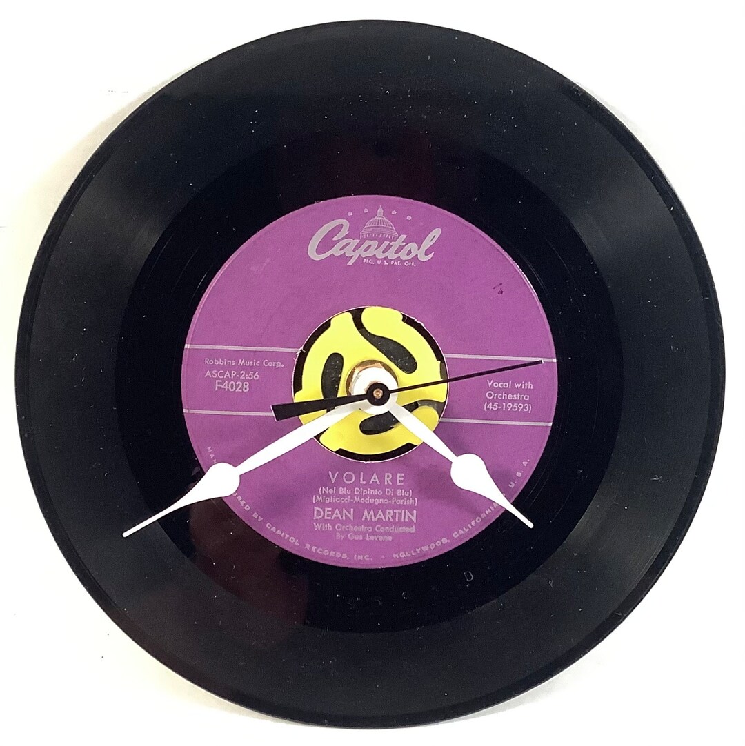 Dean Martin “volare” 45 Record Clock - Etsy