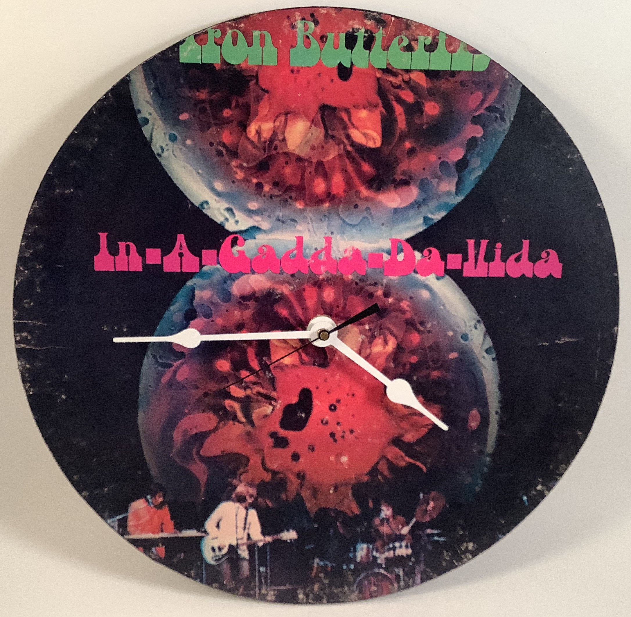 Iron Butterflie 33 1/3 Album Cover Clock - Etsy