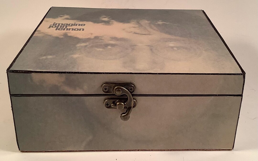 John Lennon Repurposed Album Cover Box - Etsy