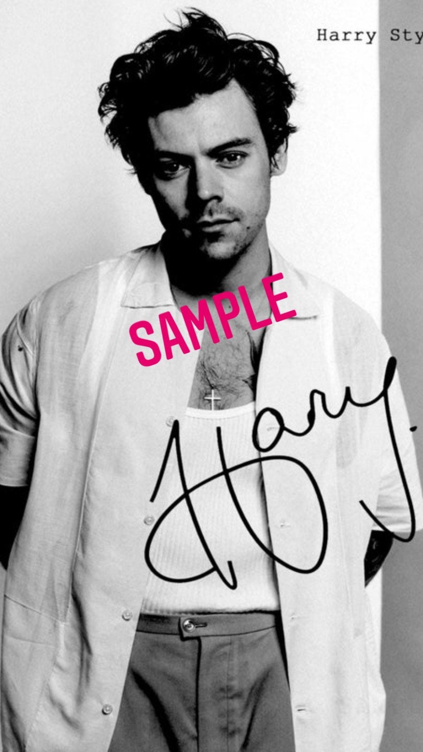 SIGNED Harry Styles Reprint | Etsy