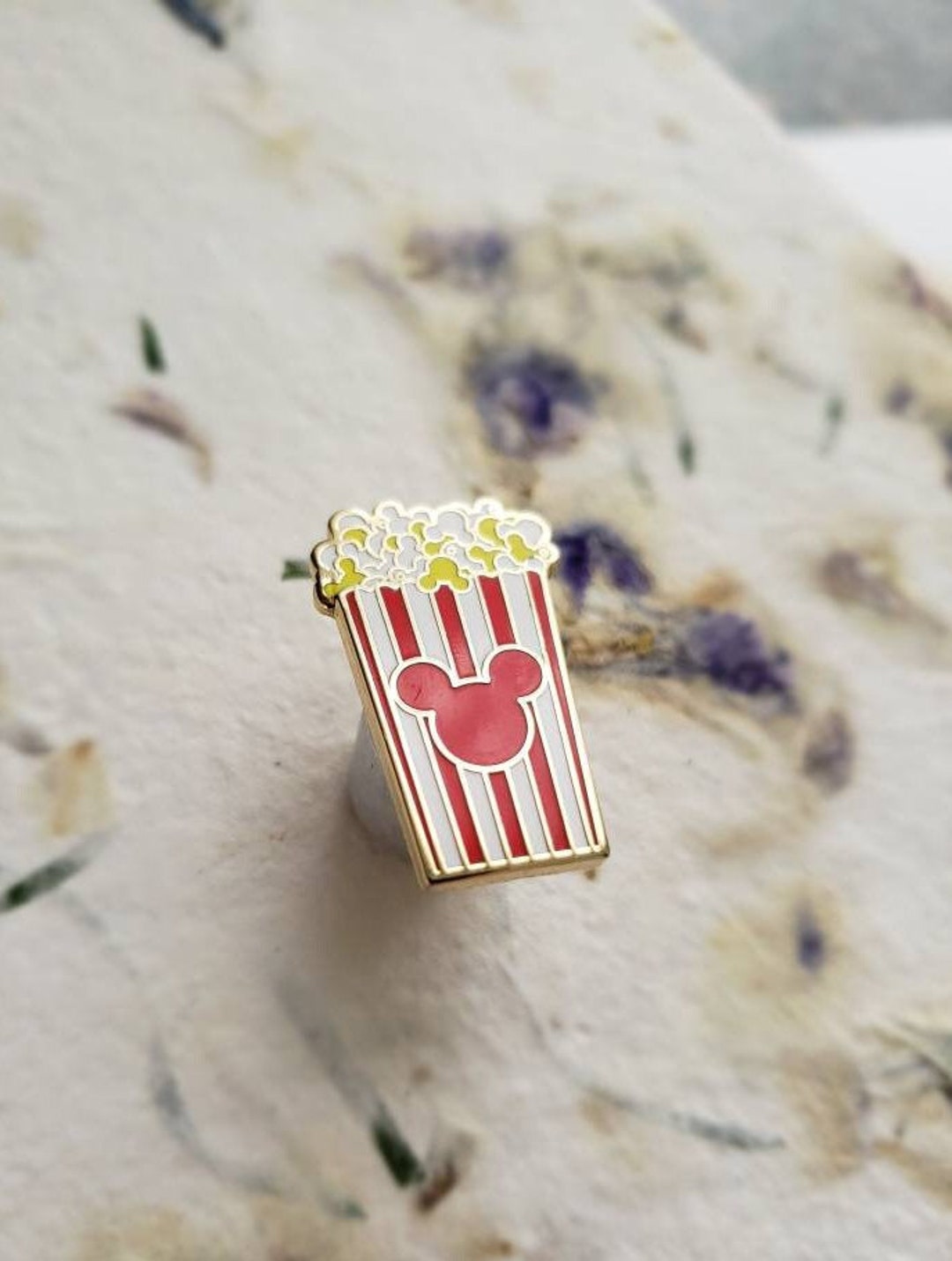 Main Street Popcorn Pin | Food Pin | Hard Enamel Pin | Lapel Pin - Etsy