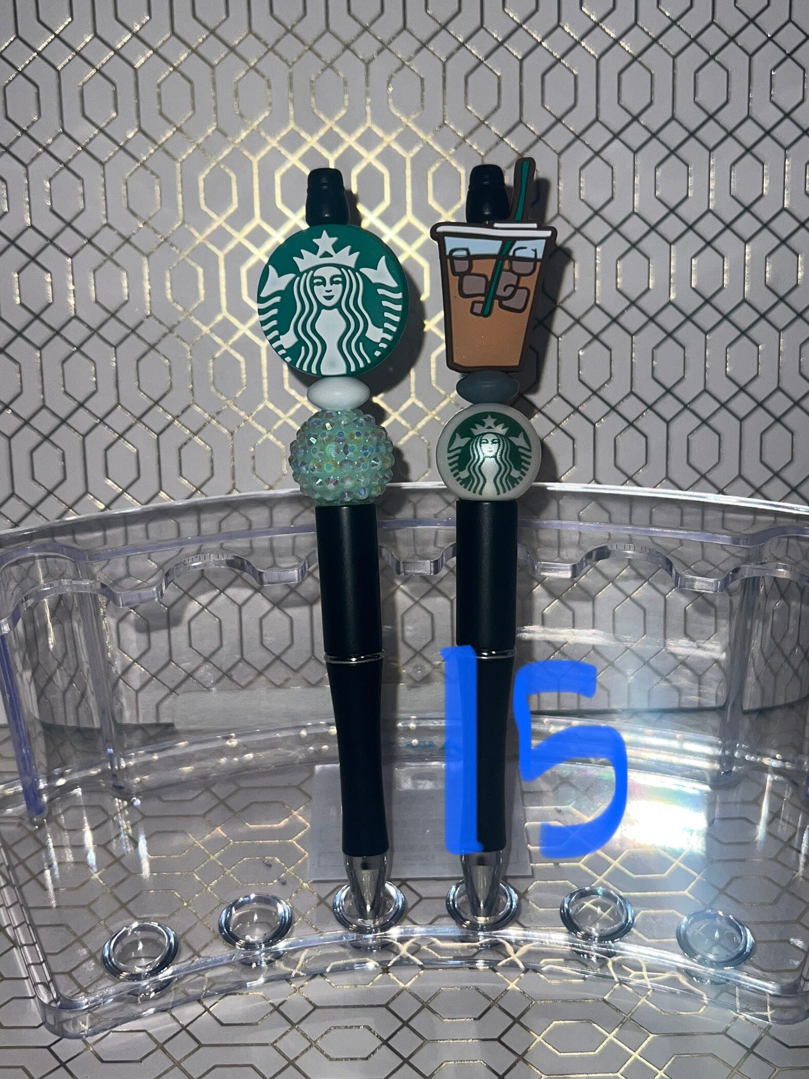 Coffee and Snack Beaded Pens, Coffee and Snack Pens, Silicon Pen - Etsy