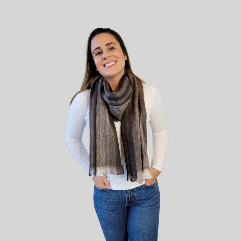 Alpaca Mens Wool Scarf - Etsy