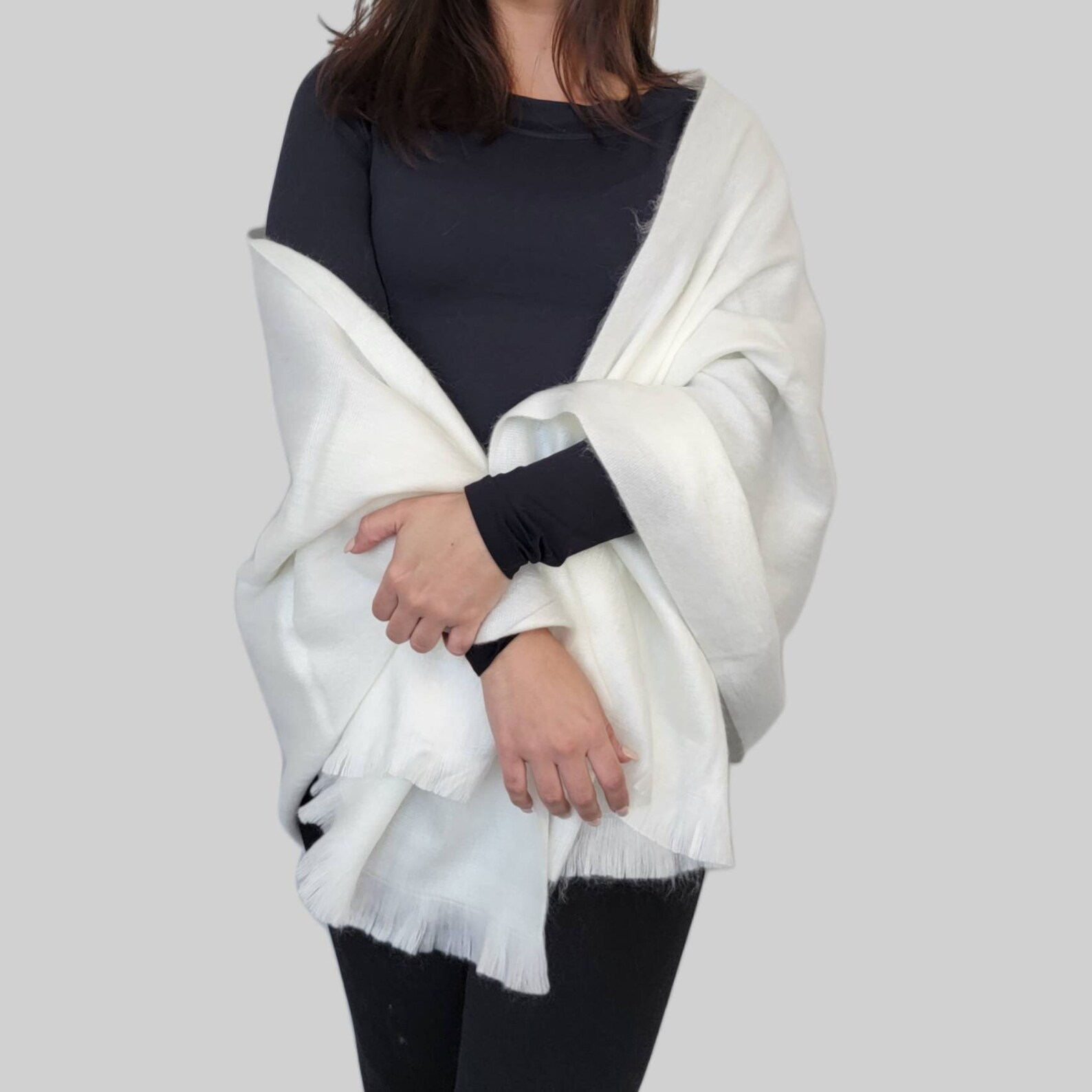 Alpaca Shawl Ultra Soft Alpaca Shawls White Shawl - Etsy