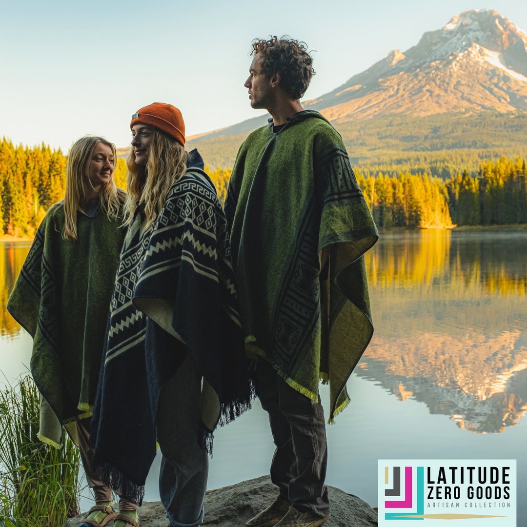 Bruno Premium Alpaca Wool PONCHO Unisex Charm PONCHO Alpaca Wool Poncho ...