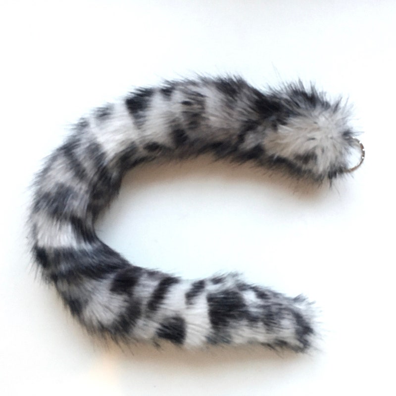 Grey Therian Mask With Tail - Etsy UK