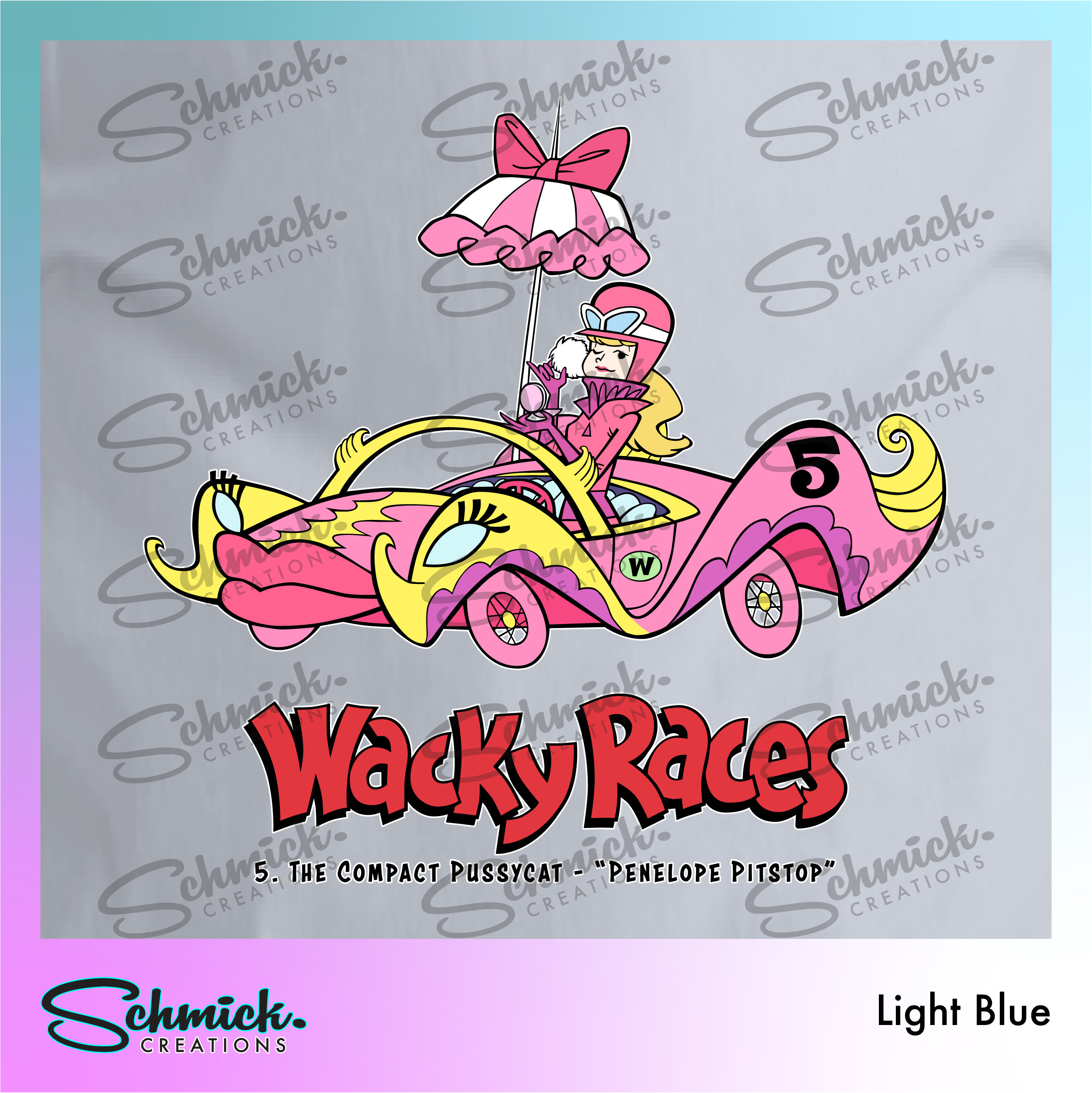 Wacky Races T-Shirt | Penelope Pitstop Tee | Compact Pussycat | 60s ...