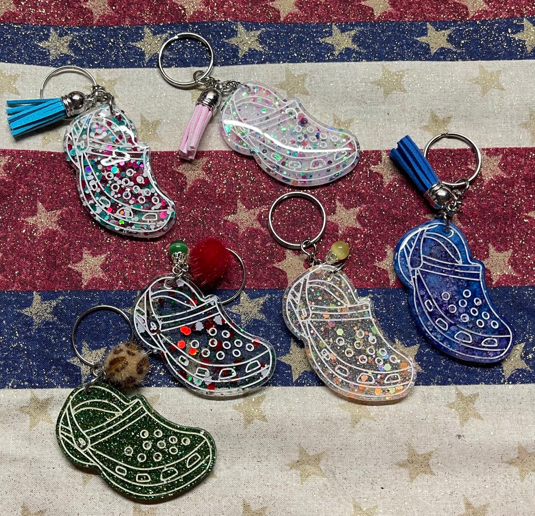 Croc Inspired Keychains-bag Charms-purse Accessories-personalized - Etsy