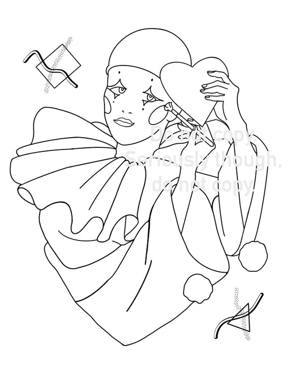 Mime Coloring Pages