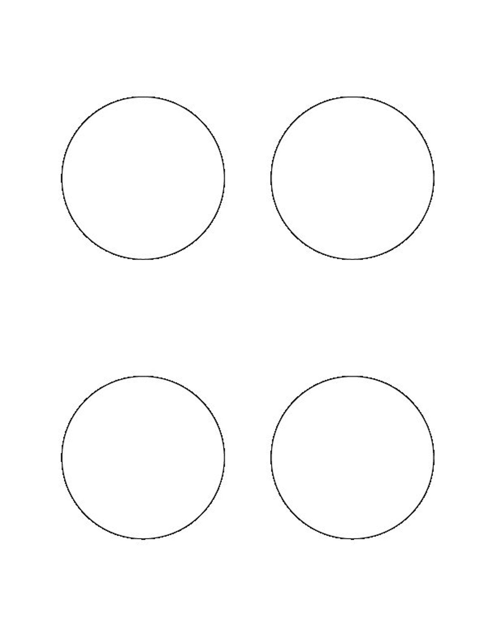2.8 Inch Circle Template | Blank Template | SVG | PNG | JPG | Graphic ...