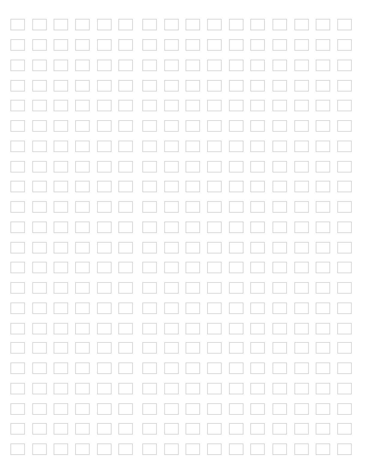 0.25 Inch Square Template | Blank Template | PNG | JPG | Graphic ...